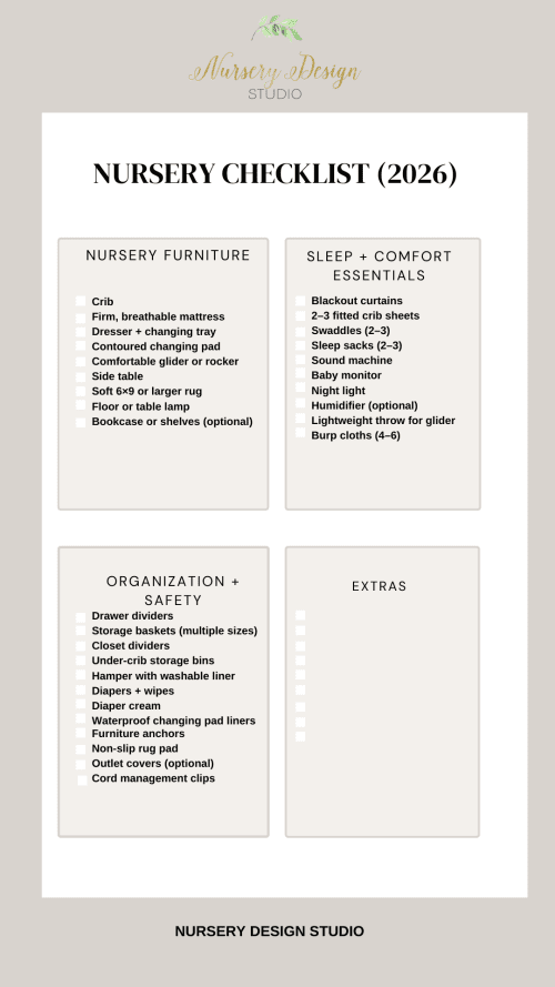 2026 BABY NURSERY CHECKLIST: WHAT YOU ACTUALLY NEED (DESIGNER-APPROVED ...